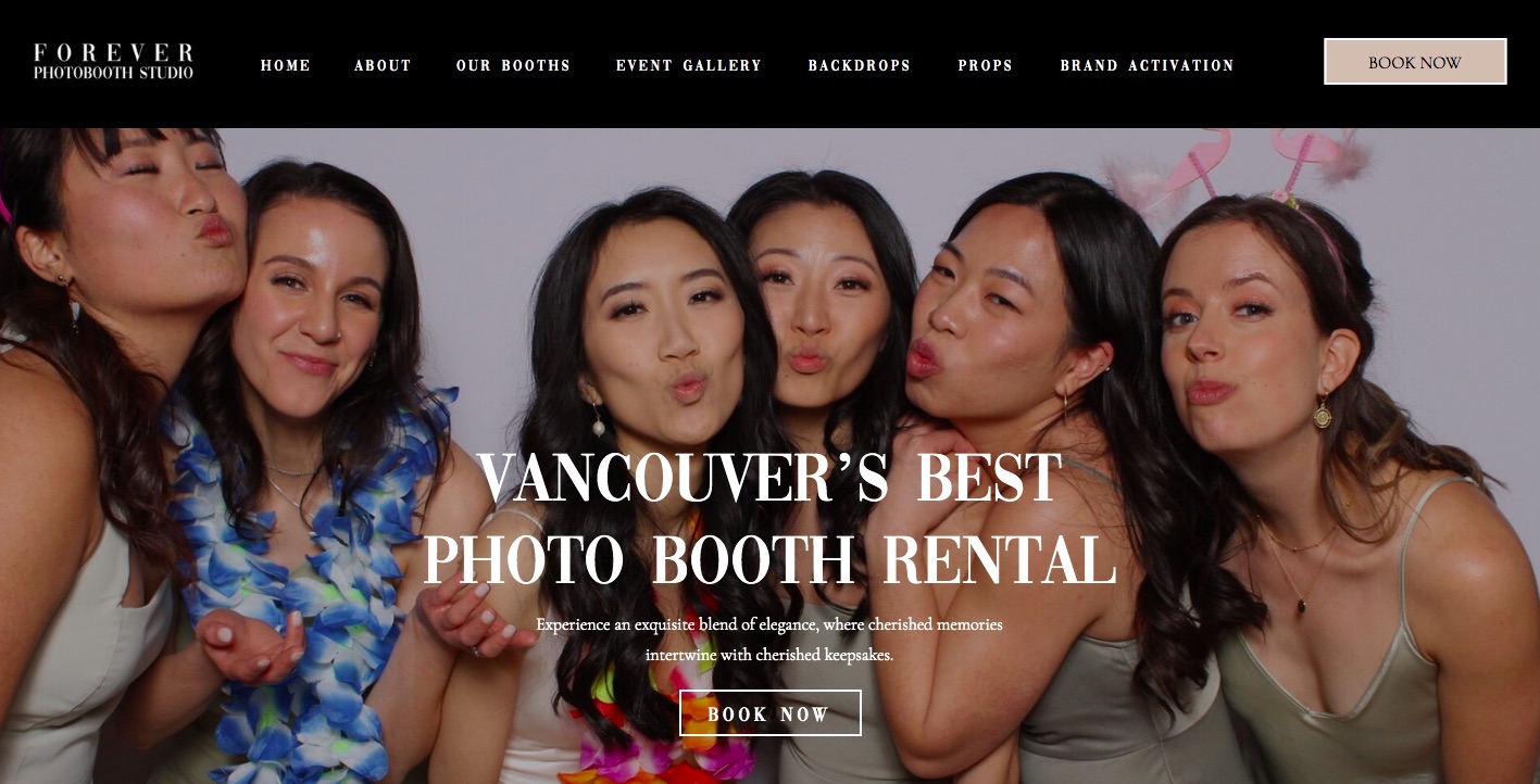 Photobooth Rental Website Case Study - Showit Blog