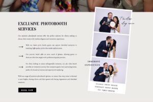 Photobooth Rental Website Case Study - Showit Blog